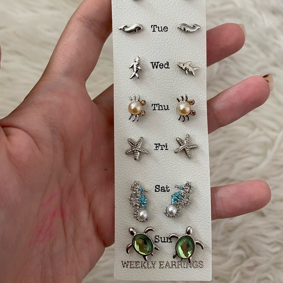 Altar'd State | Jewelry | Nwt Set Of Costal Stud Days Of The Week ...